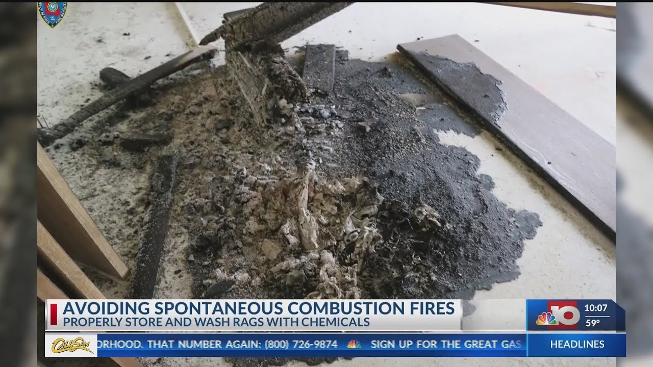 State Fire Marshal warning people of spontaneous combustion fires - YouTube