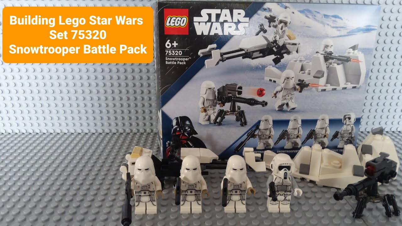 Building Lego Star Wars Set 75320 Snowtrooper Battle Pack - YouTube