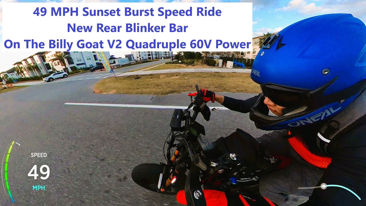 Return Leg - 49 MPH Sunset Burst Speed Ride - Blinker Bar | On The ...