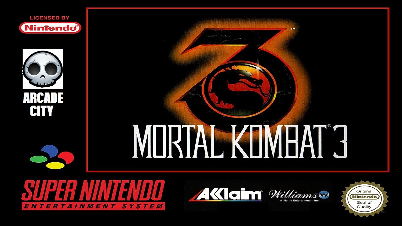 Mortal Kombat 3 Snes Box