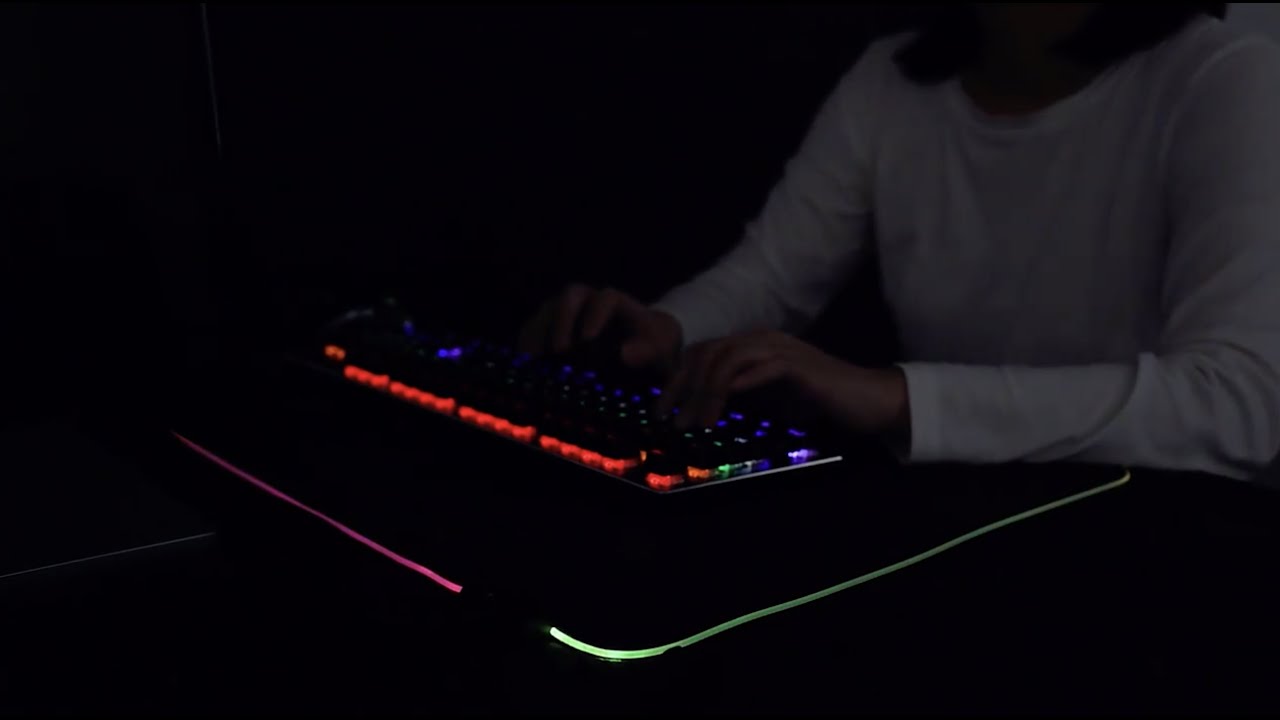 Light Up Desk Mat or Mouse Pad - YouTube