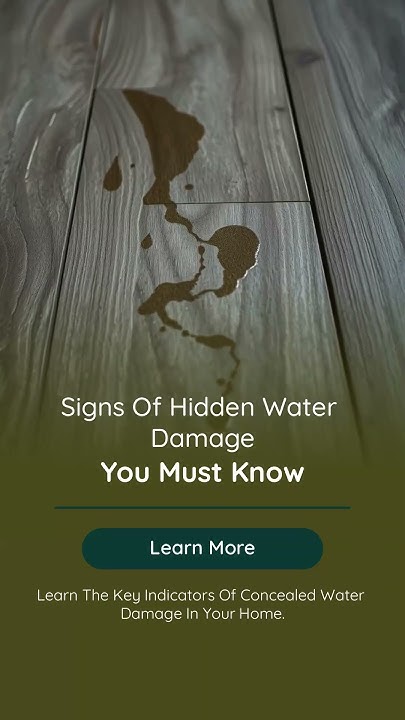Signs of Hidden Water Damage You Must Know - YouTube