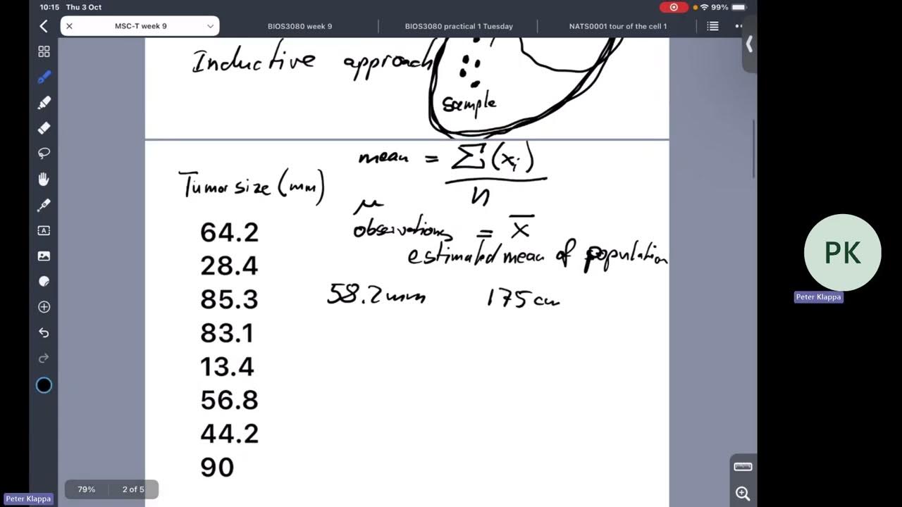 MSc-T lecture recording week 9 confidence intervals - YouTube