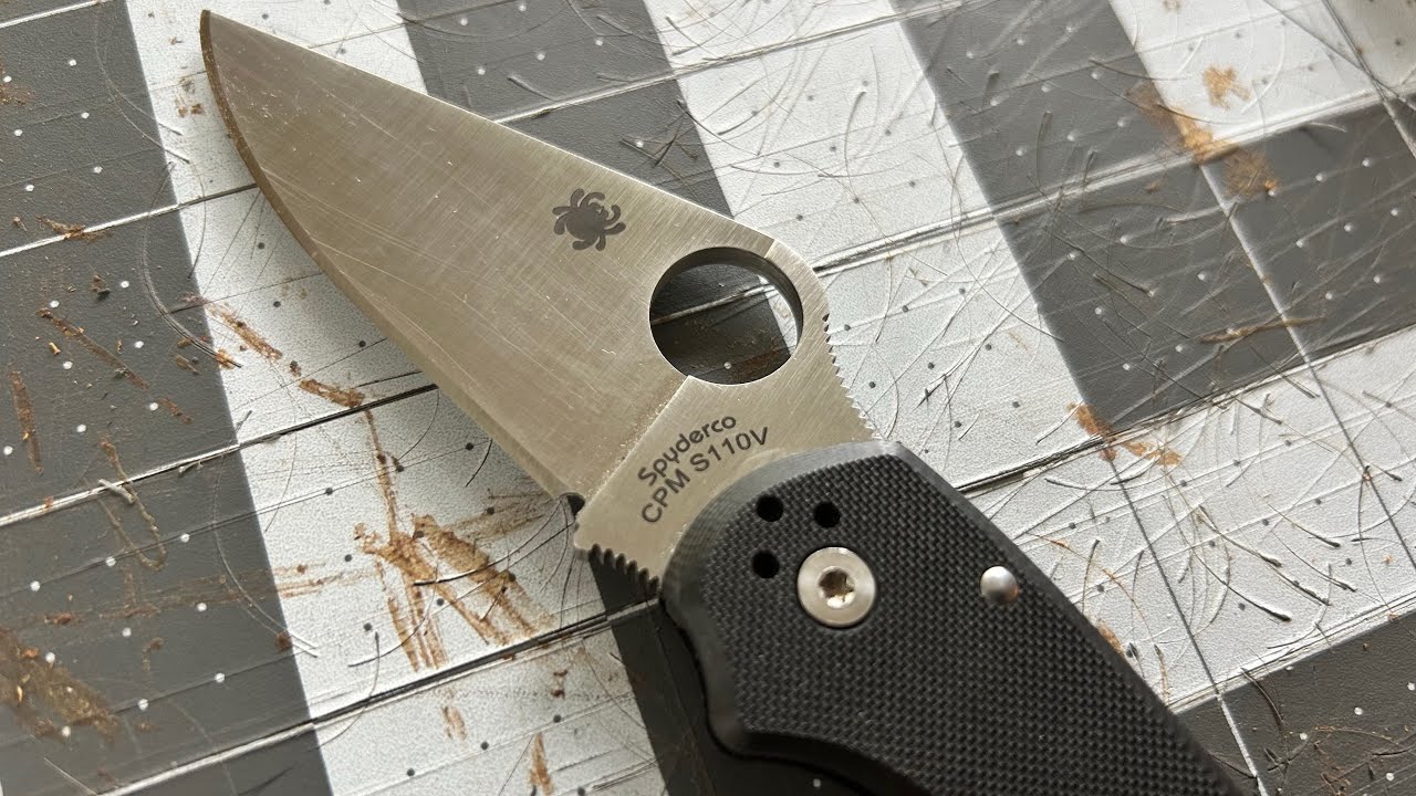 Free Hand Sharpening @SpydercoKnivesOfficial CPM S110V Para 3 on an ...