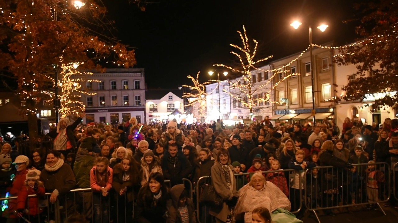 Newbury Christmas switch on - YouTube