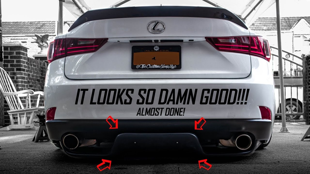 FINALLY INSTALLED THE 350Z TOP SECRET DIFFUSER ON MY LEXUS!! - YouTube