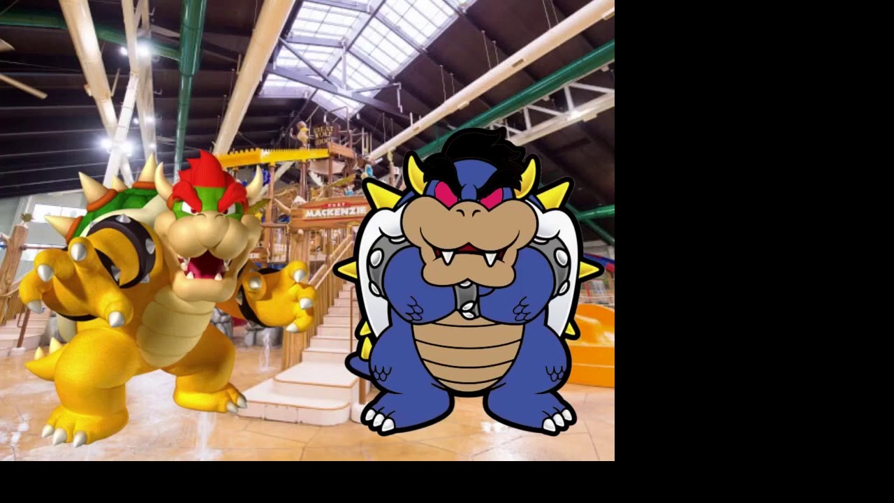 Dark Bowser misbehaves at Great Wolf Lodge - YouTube