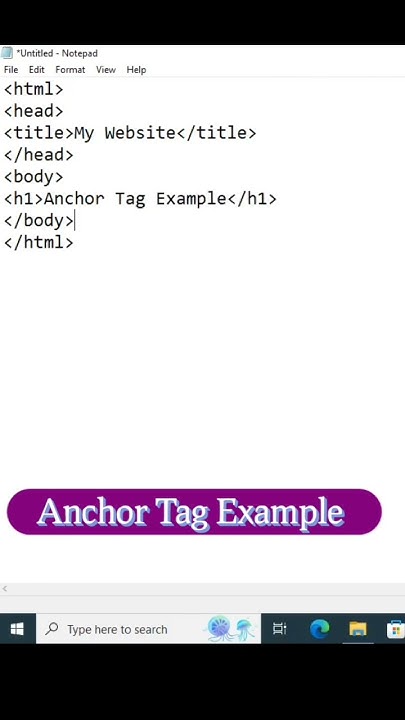 How To Use Anchor Tag In Html Shorts Youtubeshorts Htmltutorial Coding Youtube