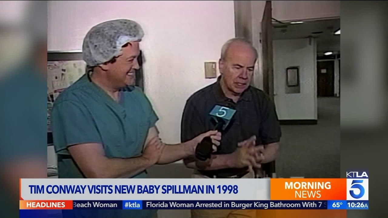 Tim Conway Visits New Baby Spillman in 1998 - YouTube