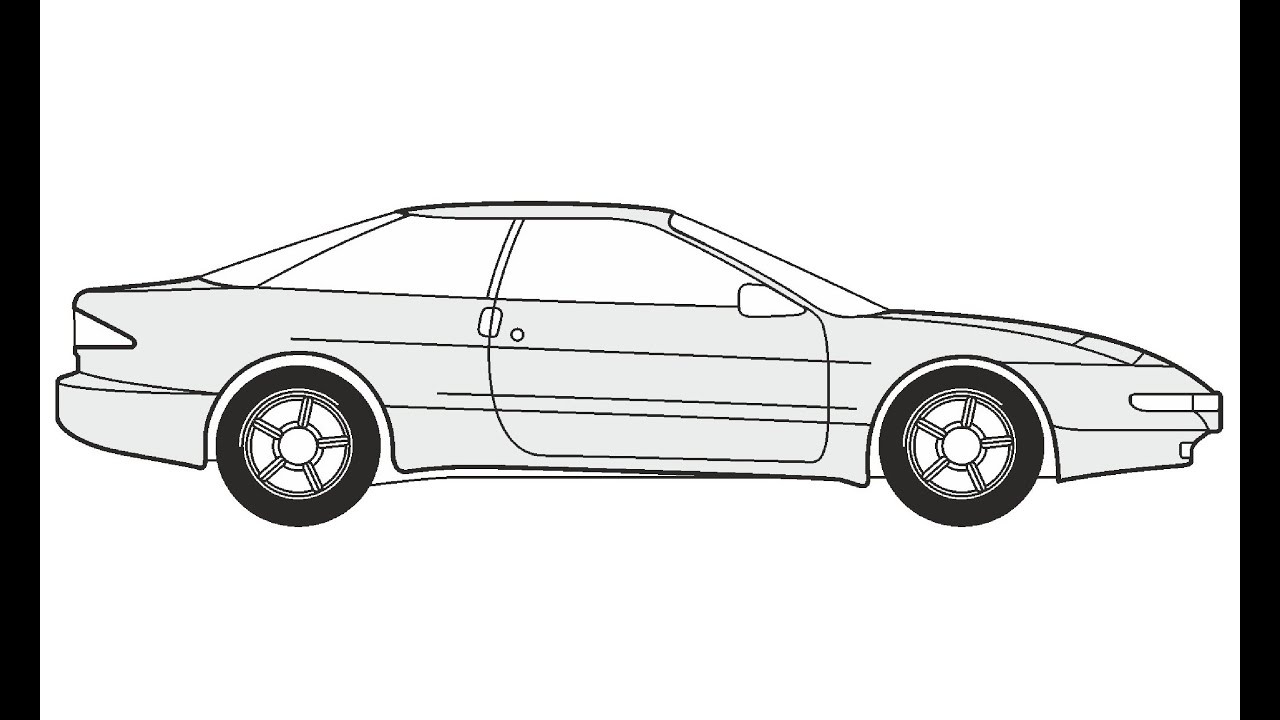 How to Draw a Ford Probe / Как нарисовать Ford Probe - YouTube