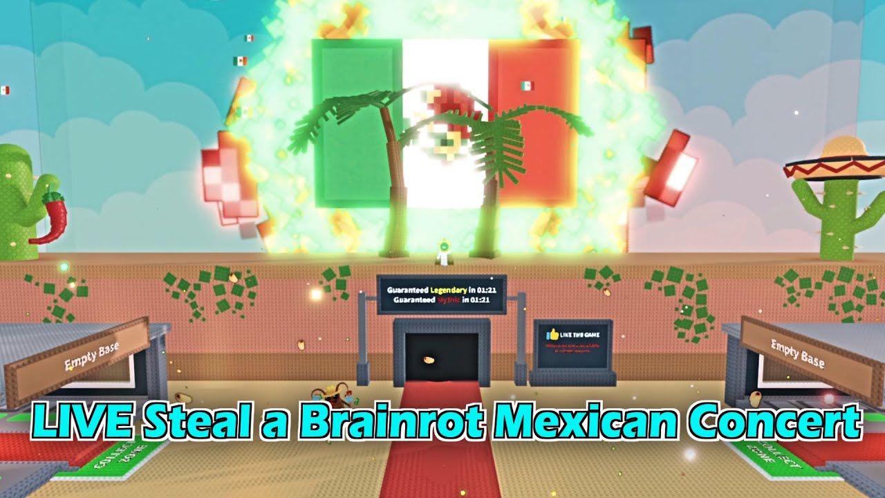 NEW full Steal a Brainrot Mexican Live Concert! 🌯🌮 - YouTube