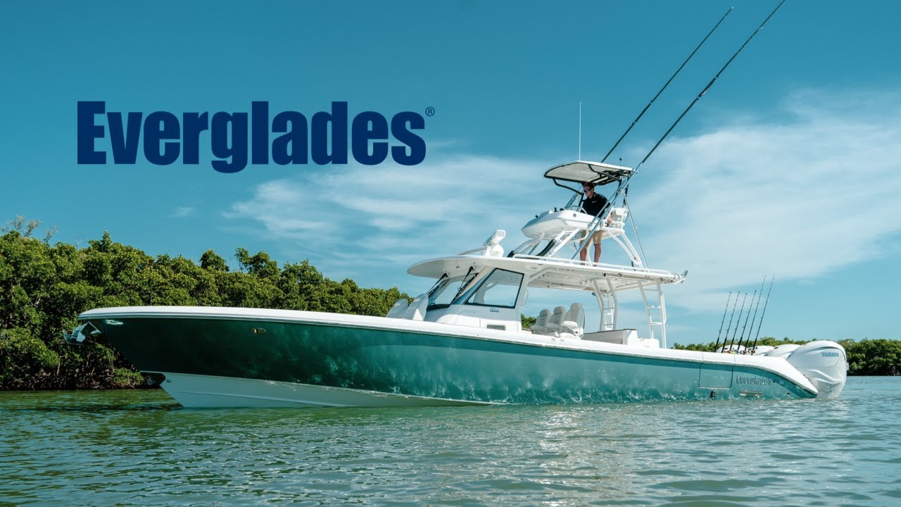 Everglades 435CC Powered by Quad Yamaha 425's - YouTube