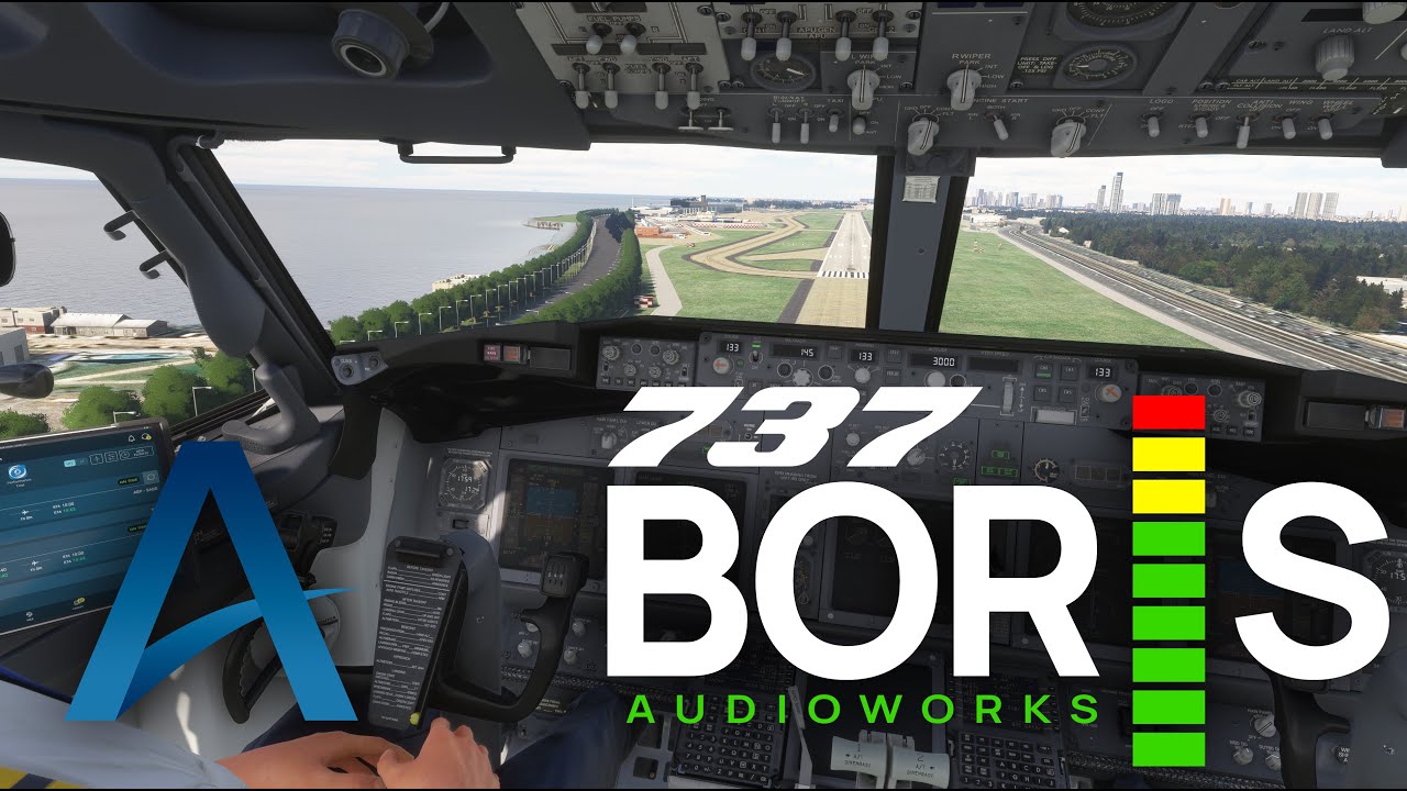 Boris Audio Works 737 PMDG - Landing - YouTube