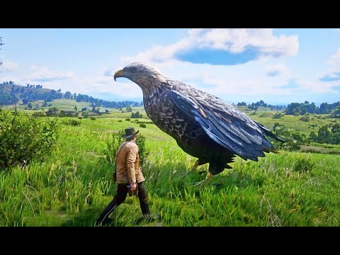 The People Reaction When Arthur Flying Giant Eagle in RDR2 - YouTube
