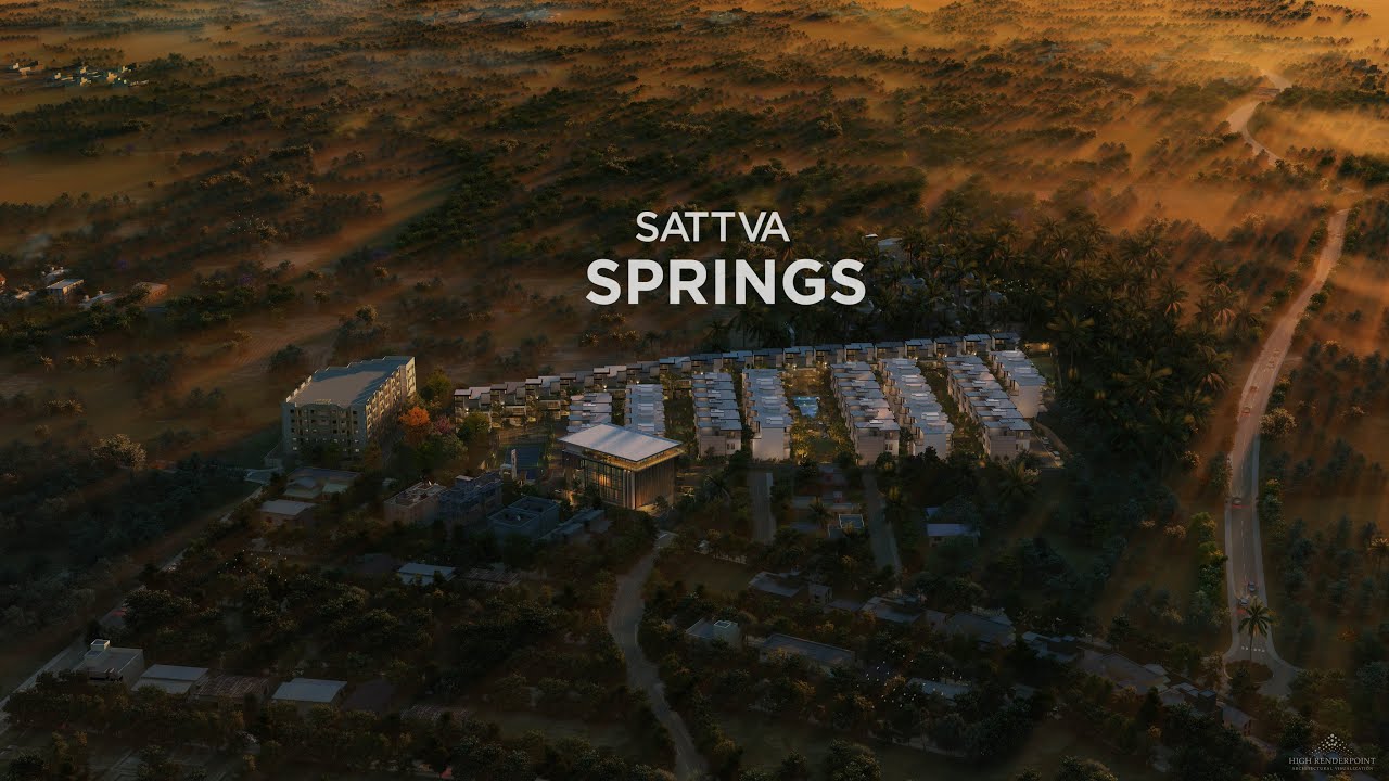 Sattva Springs _ High RenderPoint #kanakapuraroad #architecture # ...