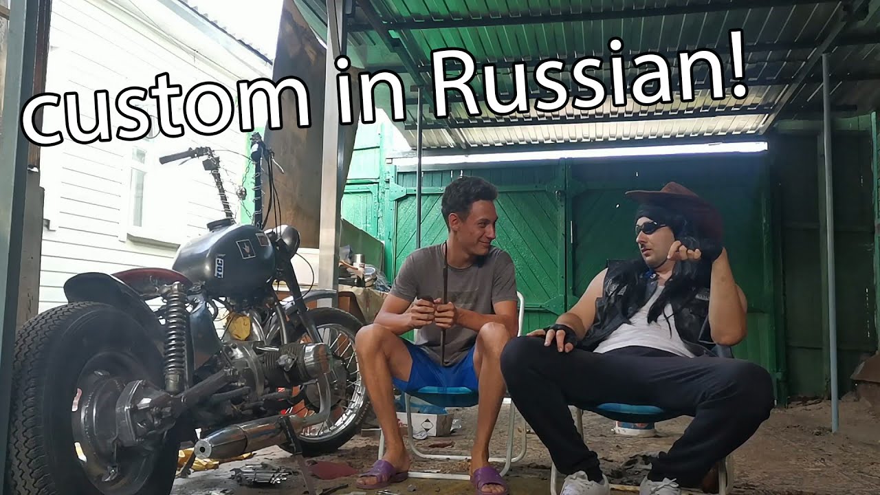 Ural motorcycle! custom in Russian! Ural motorcycle for $270! Polishing the engine with a file ...