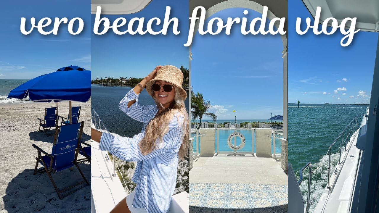 VERO BEACH FLORIDA VLOG: Day out on the intercostal, beach club, what's ...