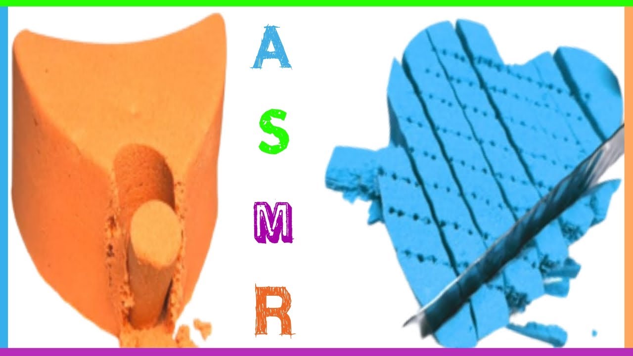 Very Satisfying and Relaxing Kinetic Sand Cutting asmr | Kinetic Sand ...