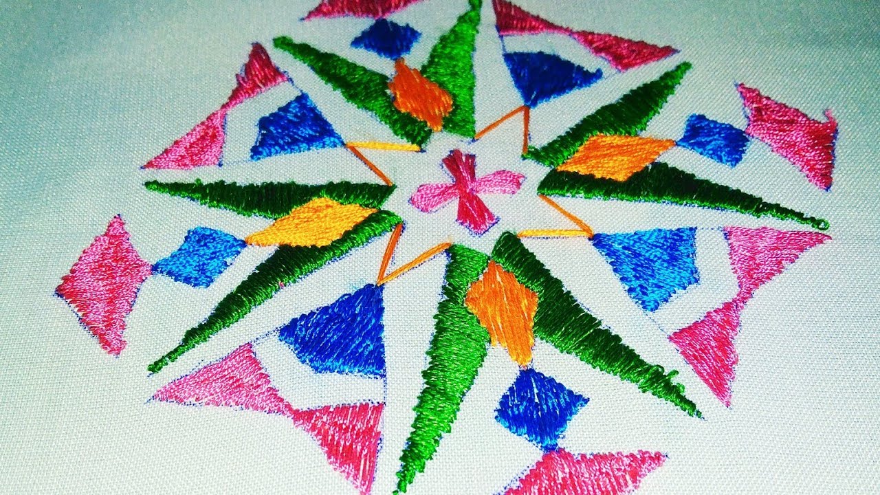 Hand Embroidery:-Phulkari Stitch - YouTube