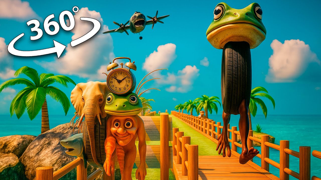 Italian Brainrot Final Boss Chase You! | Meme HunterVR 360° | 4K ...