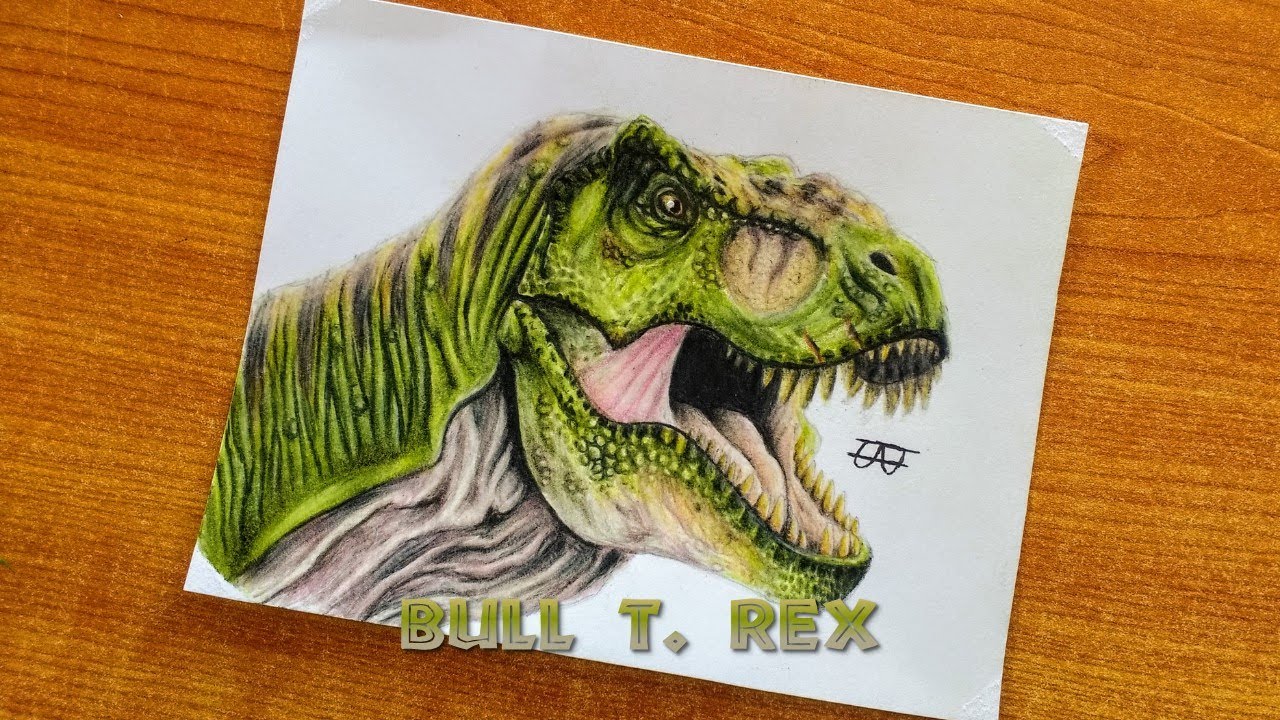 ¡Dibujando al Bull T. Rex de The Lost World! | Jurassic Park Speed ...