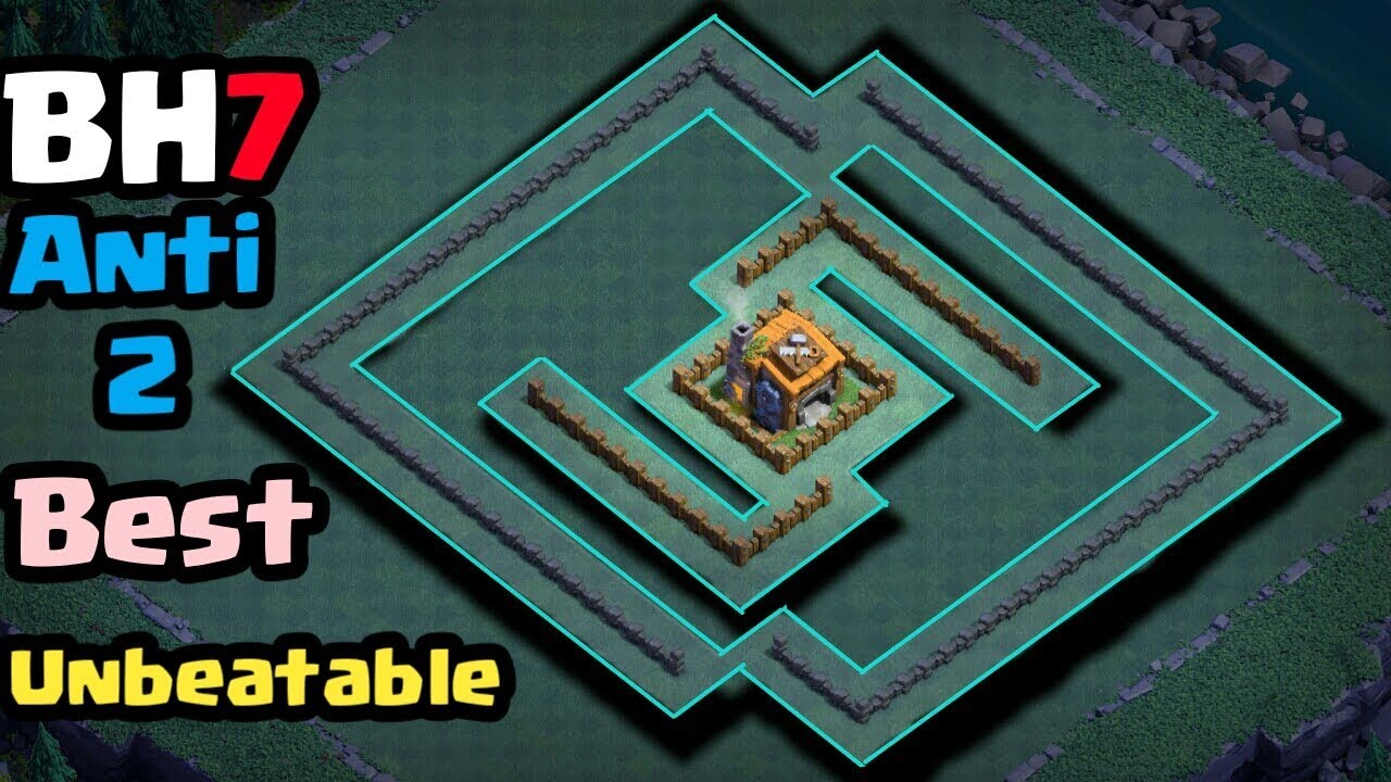 Builder hall 7(Bh7) Best Unbeatable Anti 2 base layout | Easy 5000 ...