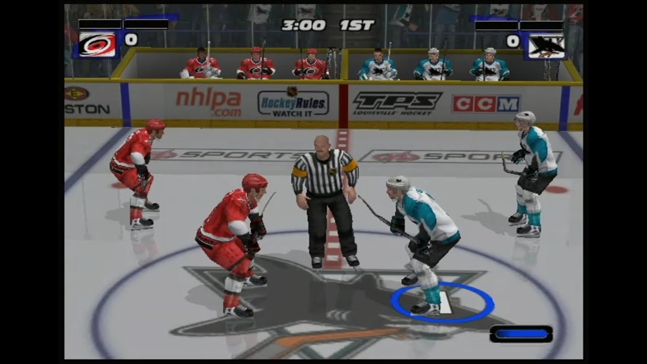NHL Hitz 20-03 (GameCube) Hurricanes vs Sharks - YouTube