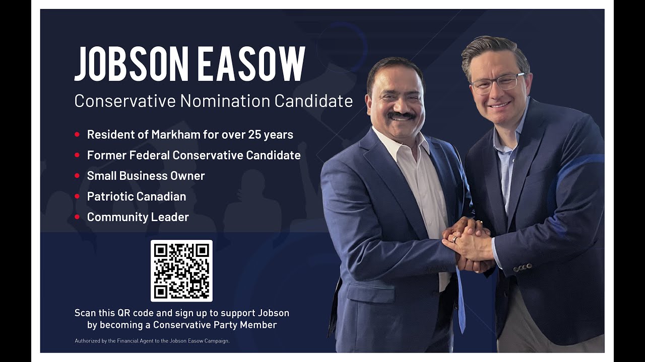 Jobson Easow - Conservative Nomination Candidate - YouTube