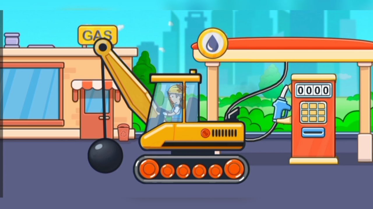 Building falling machine | Demolition machine | KLS games - YouTube