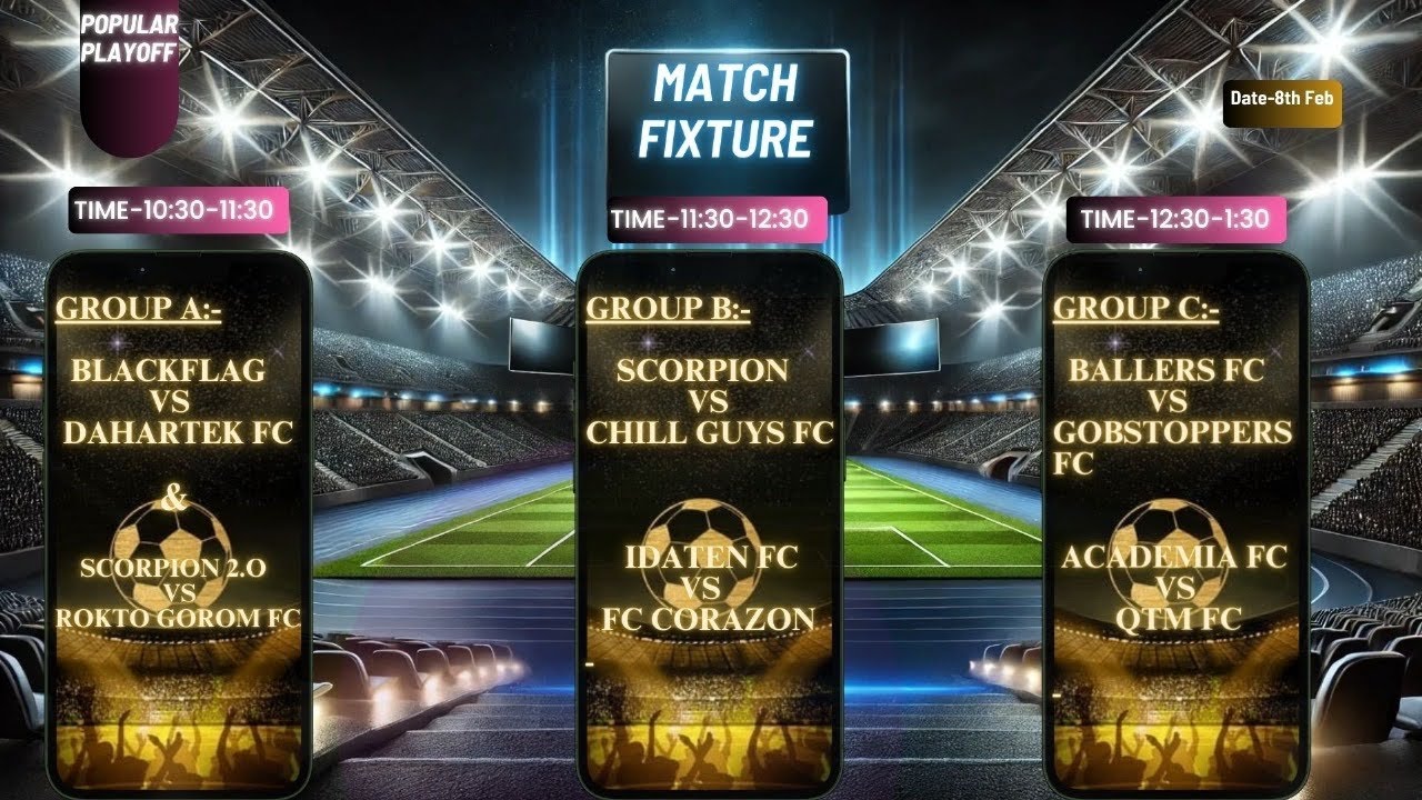 Popular PlayOFF | Group Stage Knockout | Season-1 - YouTube