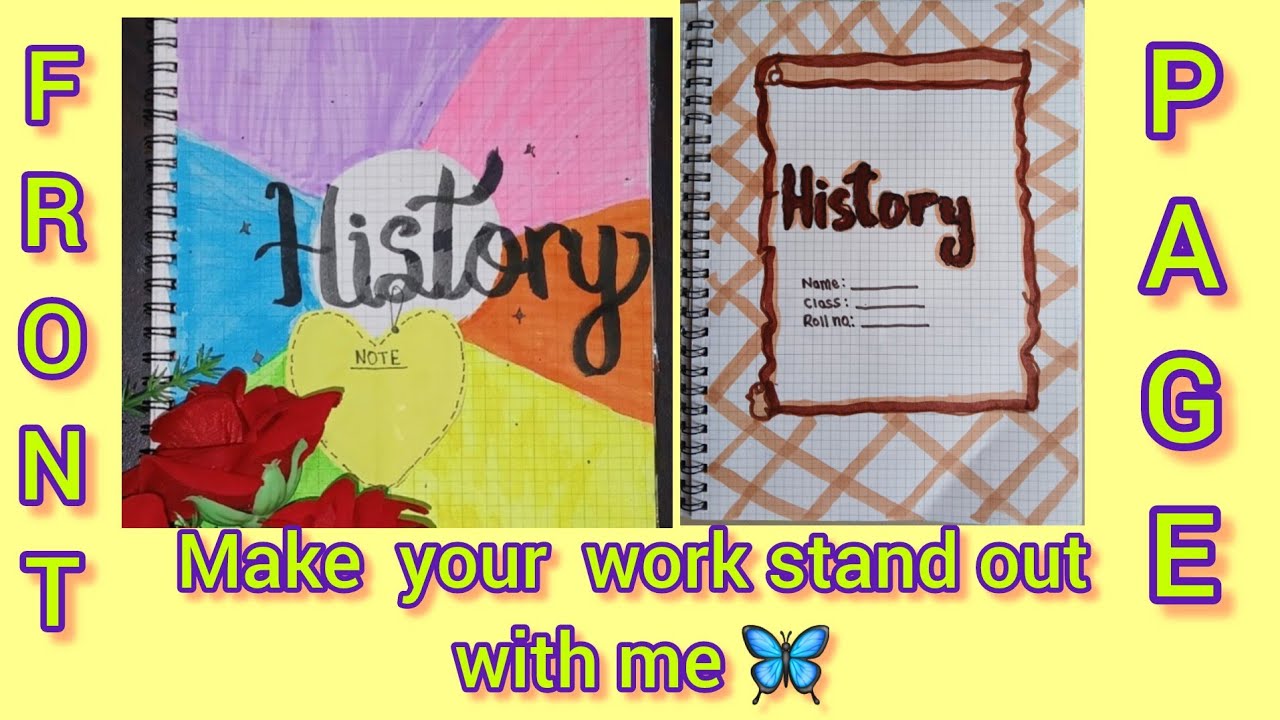 History FRONT PAGE ASSIGNMENT IDEAS - YouTube