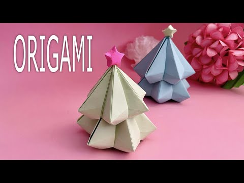 ORIGAMI 🌲Kağıttan Çam Ağacı Yapımı 👉592