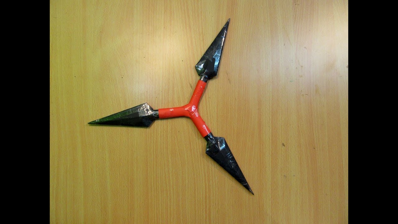 Gemakkelijk Tutorials - Hoe maak je een papieren kunai mes 3 point ...