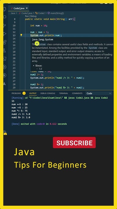 Java Tutorial for Beginners, Java In Telugu, Java Interview Questions and Answers, Operators in ...