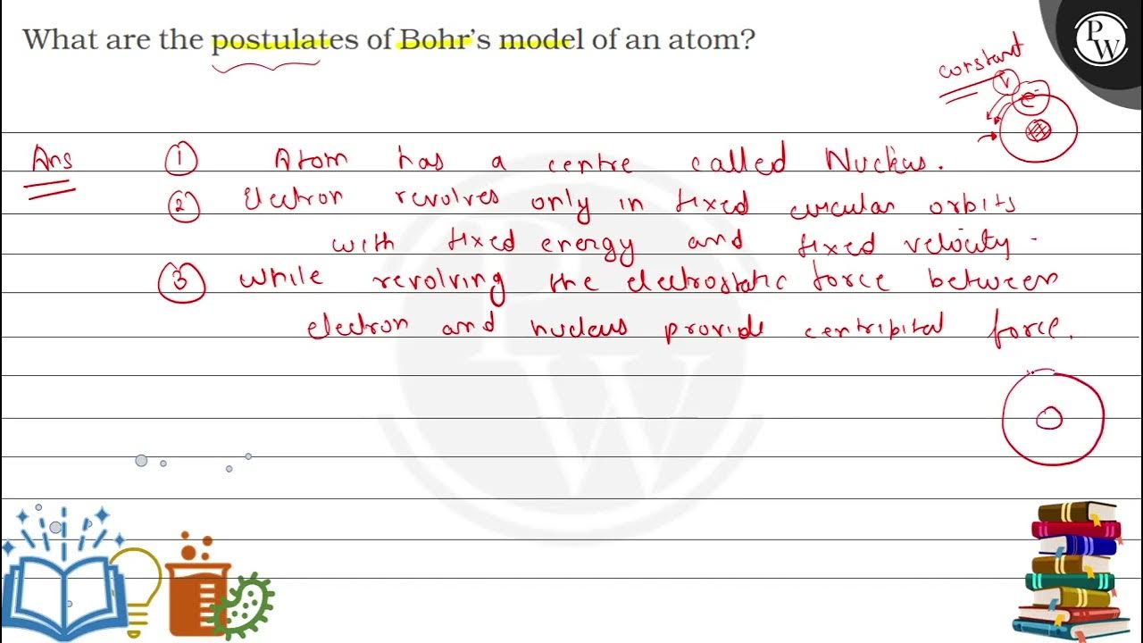 What are the postulates of Bohr's model of an atom? (ID - YouTube