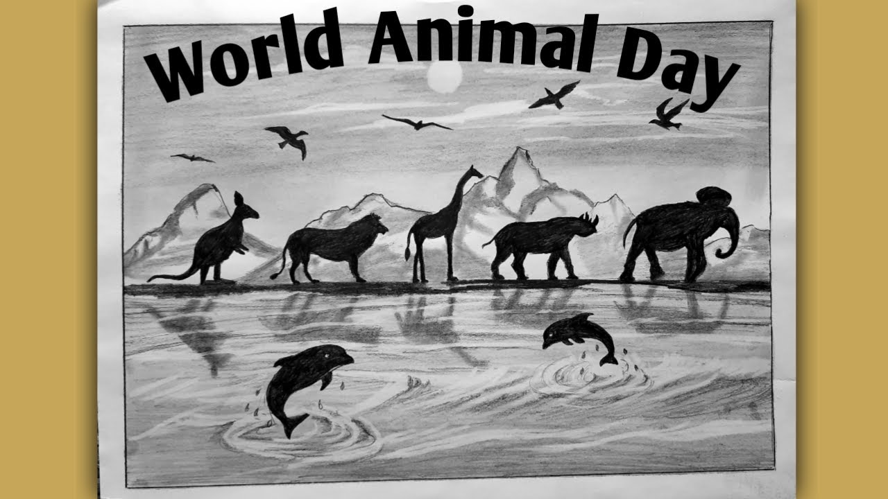 World Wildlife Day 2020 - Wildlife Poster Drawing - Save Wildlife ...