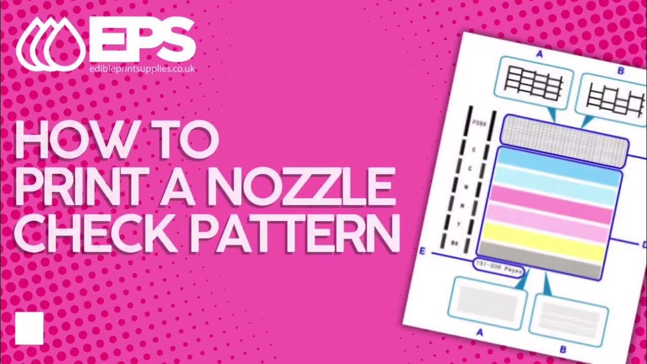 How to Print a Nozzle Check Pattern on Your Canon TS705a Edible Printer ...