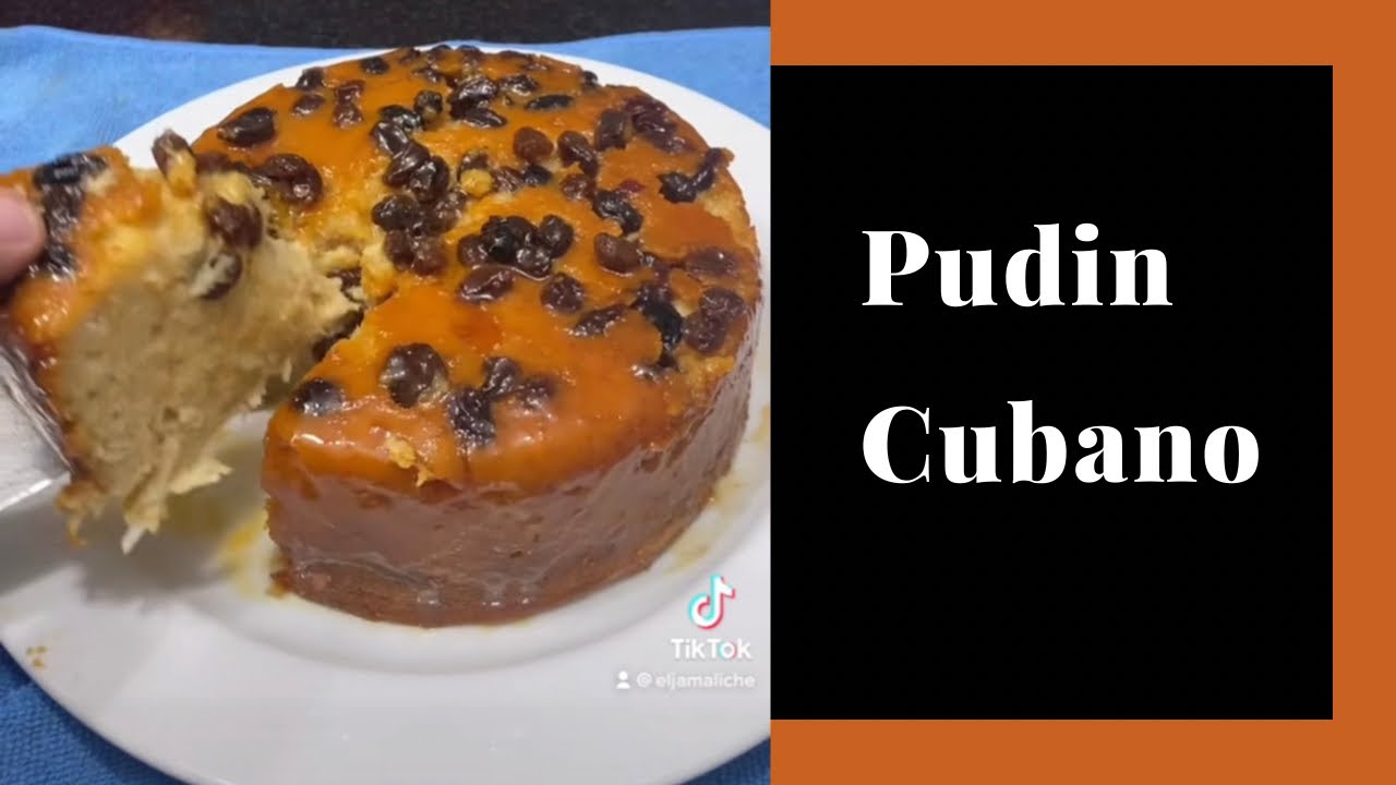 Pudín con pasas y coco/ pudín Cubano - YouTube