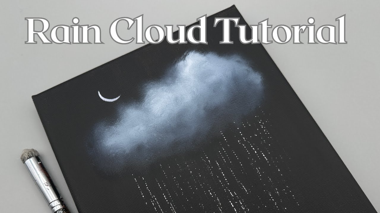 Another EASY RAIN CLOUD!! Oil painting tutorial - YouTube