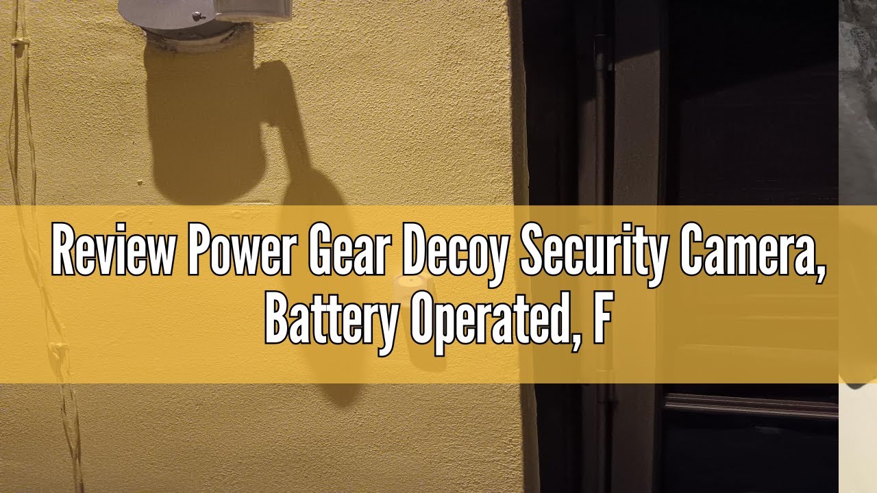 Review Power Gear Decoy Security Camera, Battery Operated, Flashing ...