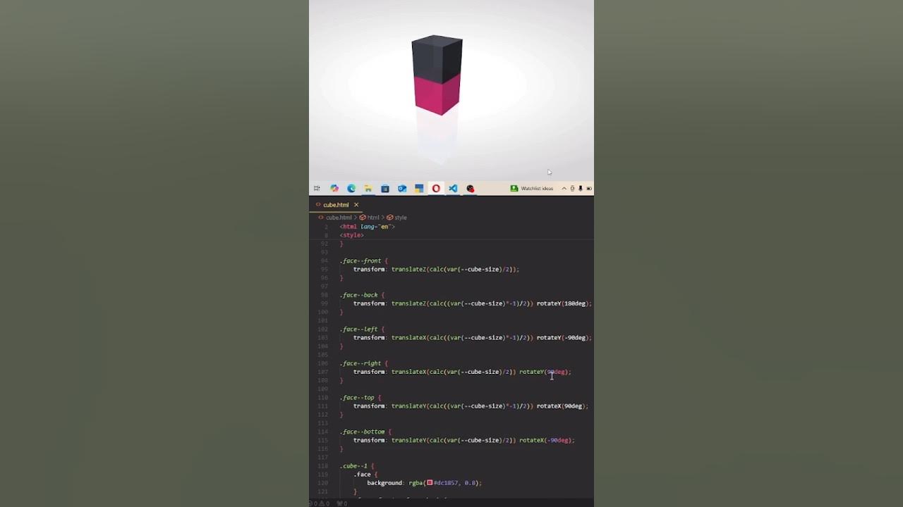 Folding Cube Game | HTML CSS | Coding Shorts 🖇️ #coding #shorts #computerscienceconcepts #html # ...