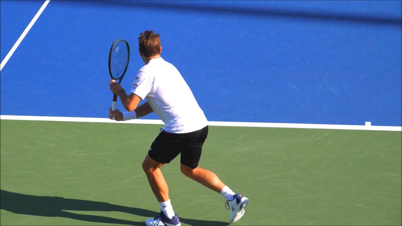 Stan Wawrinka Tennis In Slow Motion | Serve | Forehand | Backhand - YouTube