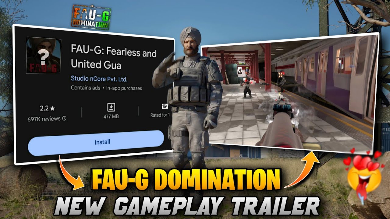 FAU-G Domination New Gameplay Trailer || FAU-G Domination | Fau-g game ...