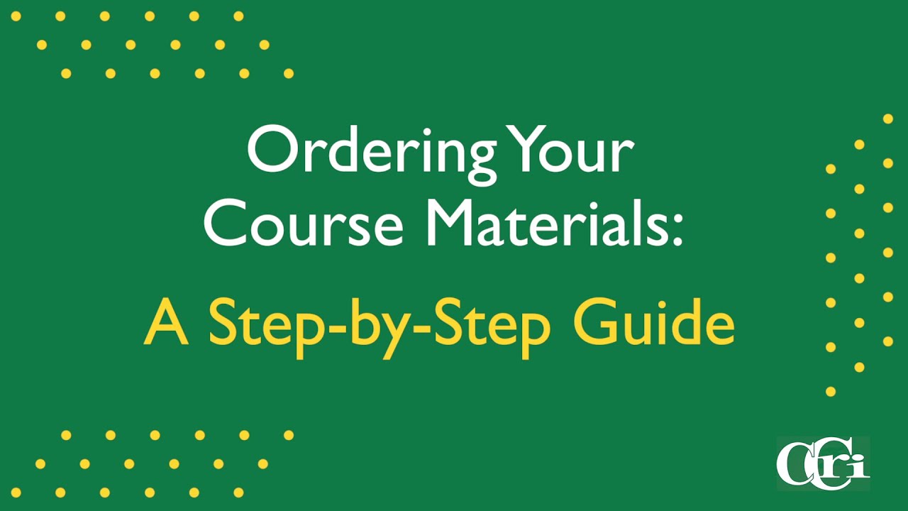 Ordering Course Materials Online YouTube ordering-course-materials-online-youtube