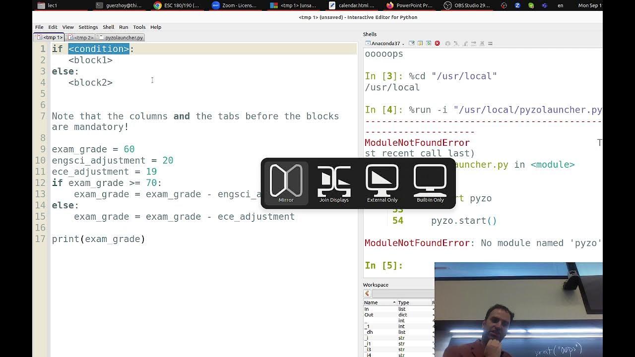 UofT EngSci ESC180 Week 2 Lecture 1 Monday 2pm - YouTube