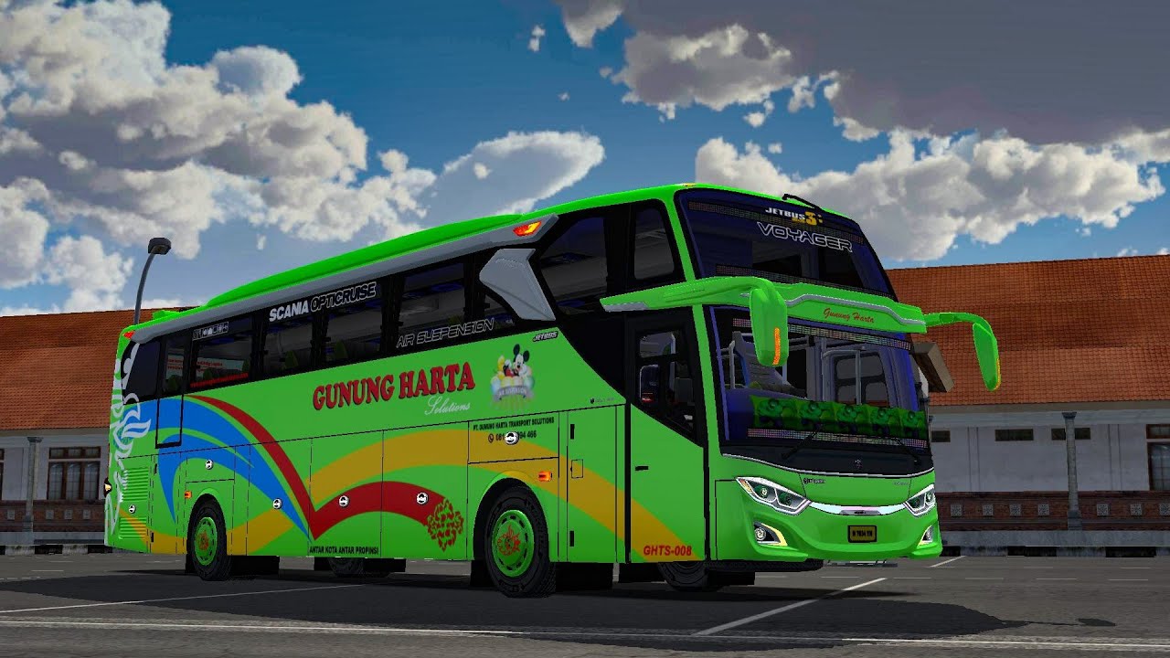 MOD BUSSID TERBARU GUNUNG HARTA TERBARU BUSSID V3.7.1 LIVERY MOD JB3 ...