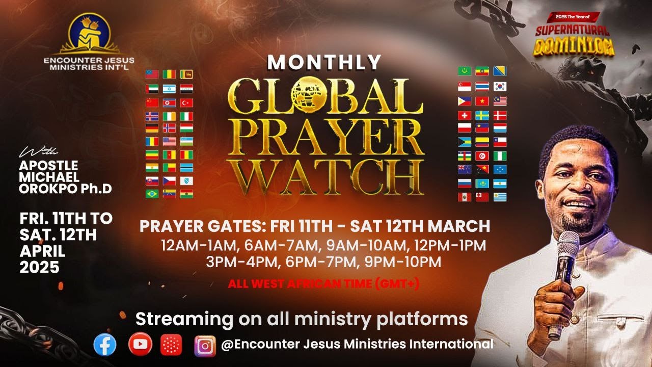 3PM PRAYER WATCH | GLOBAL PRAYER WATCH | 11.04.2025 | APOSTLE MICHAEL ...