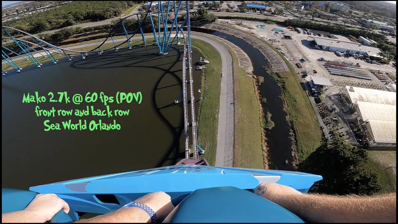 Mako Hypercoaster 2.7k @ 60 fps SeaWorld Orlando #Mako #SeaWorld # ...