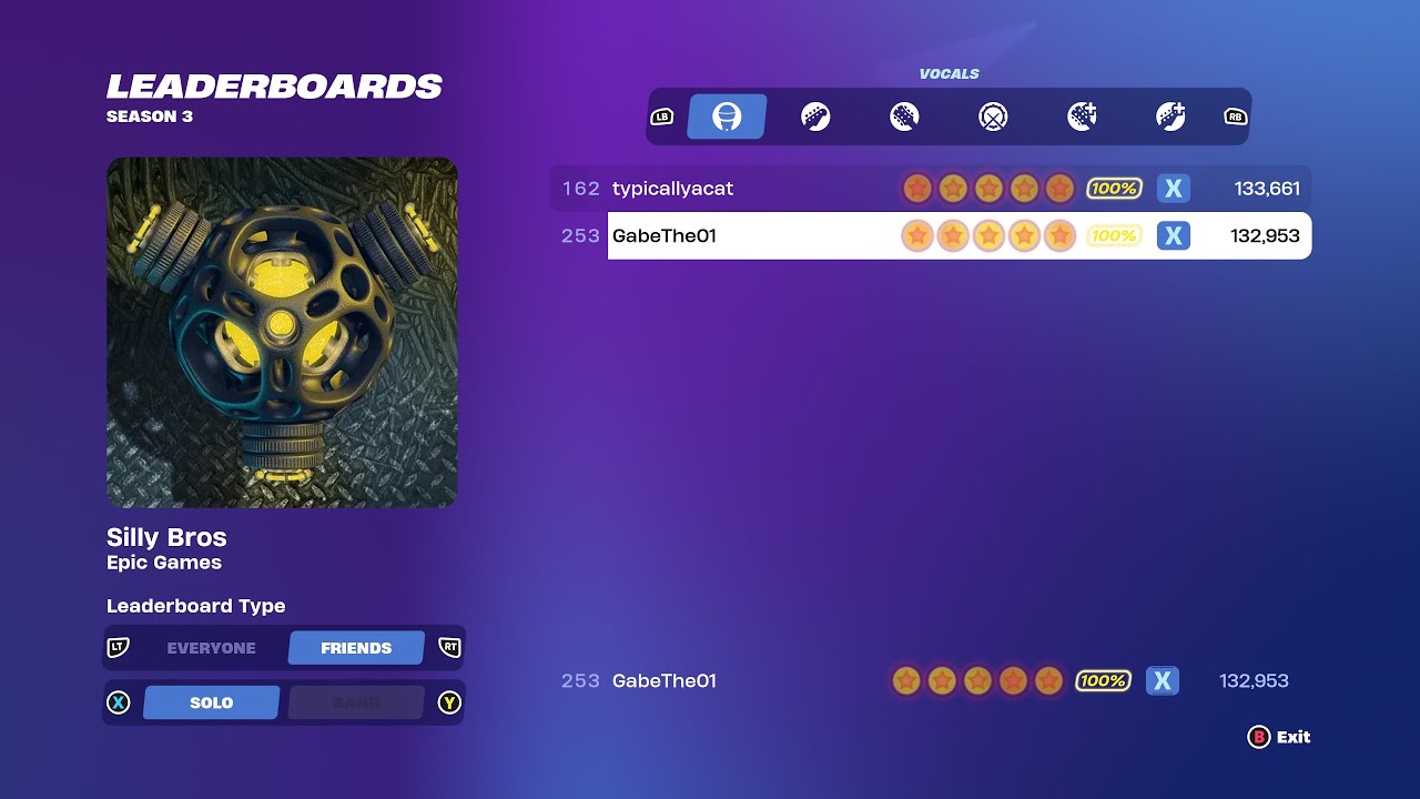 Fortnite Festival "Silly Bros" Expert Vocals 100% (132,953) - YouTube