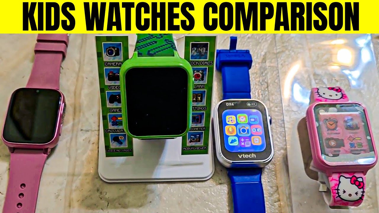 Budget Kids Smart Watches Test - 4 Brands vs Comparison - YouTube